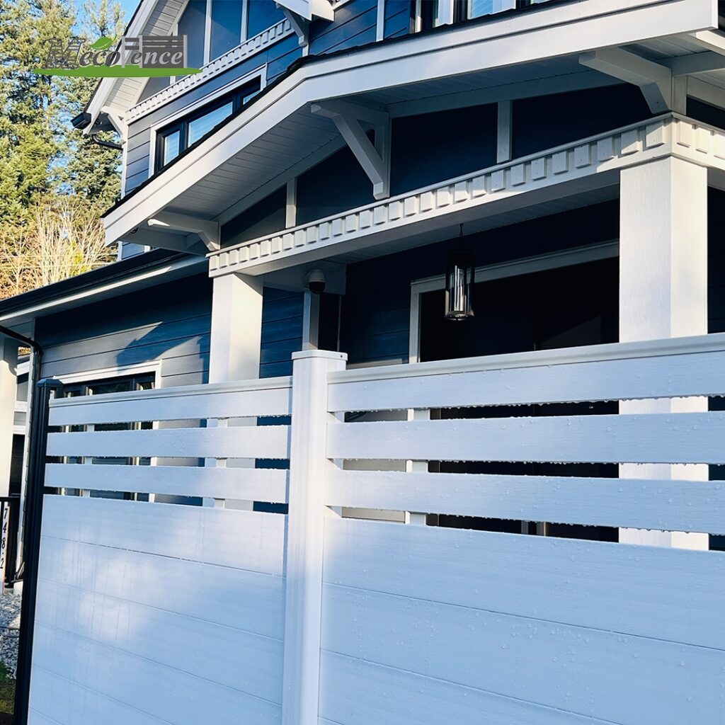 White composite fence idea you can't miss