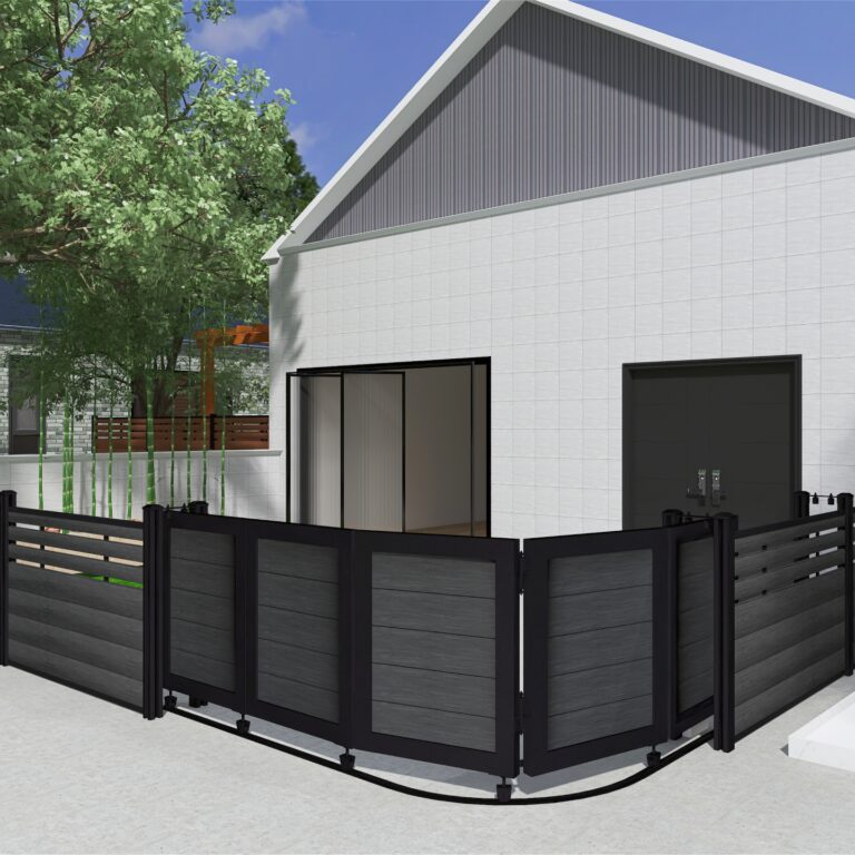 Turning Sliding Gate: Bendable 4-8m Privacy Fence Gate
