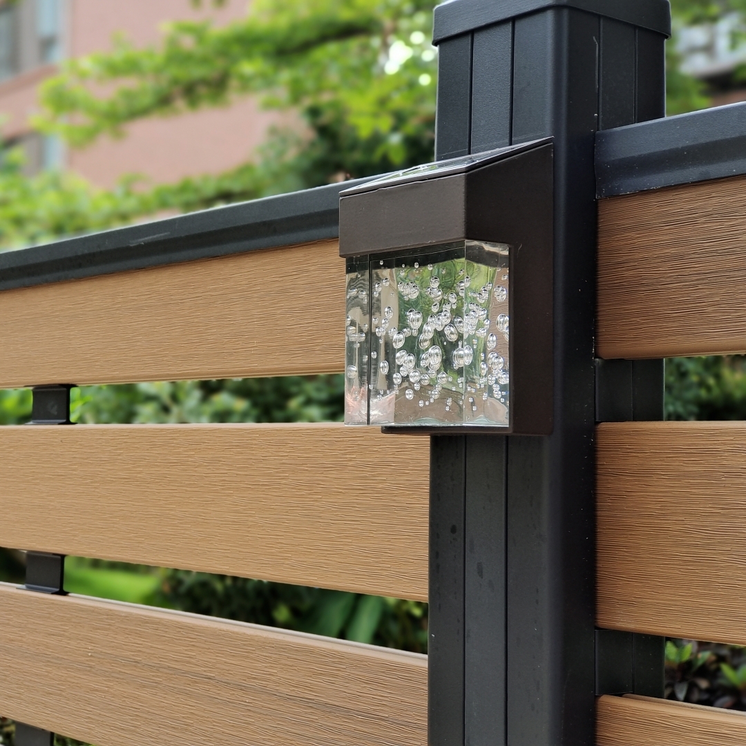Solar Fence Cap Lights for Garden Paths & Privacy Fences