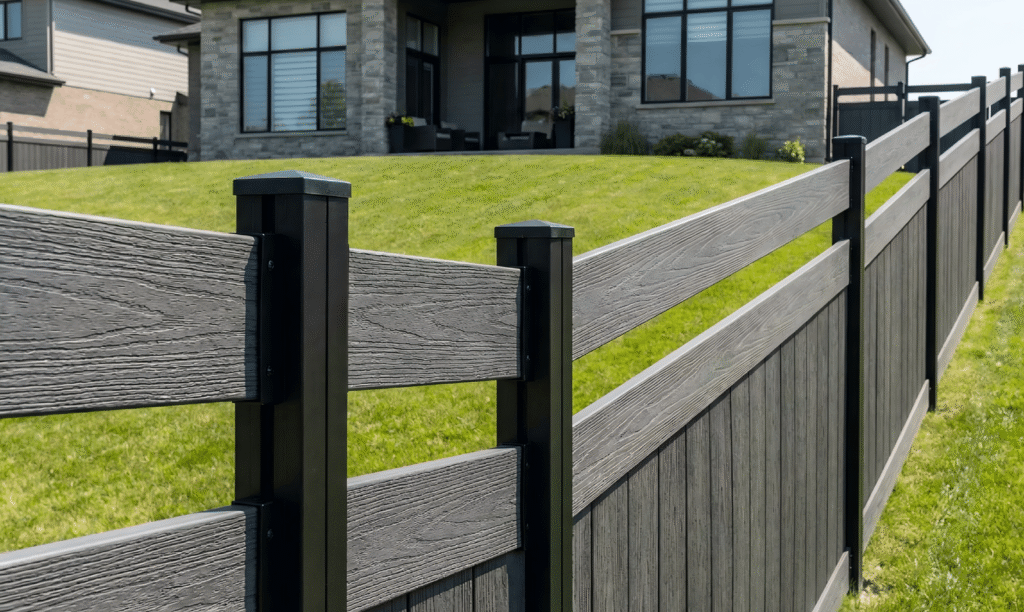 Composite Fencing Installation Guide (2026): Slopes & Uneven Ground